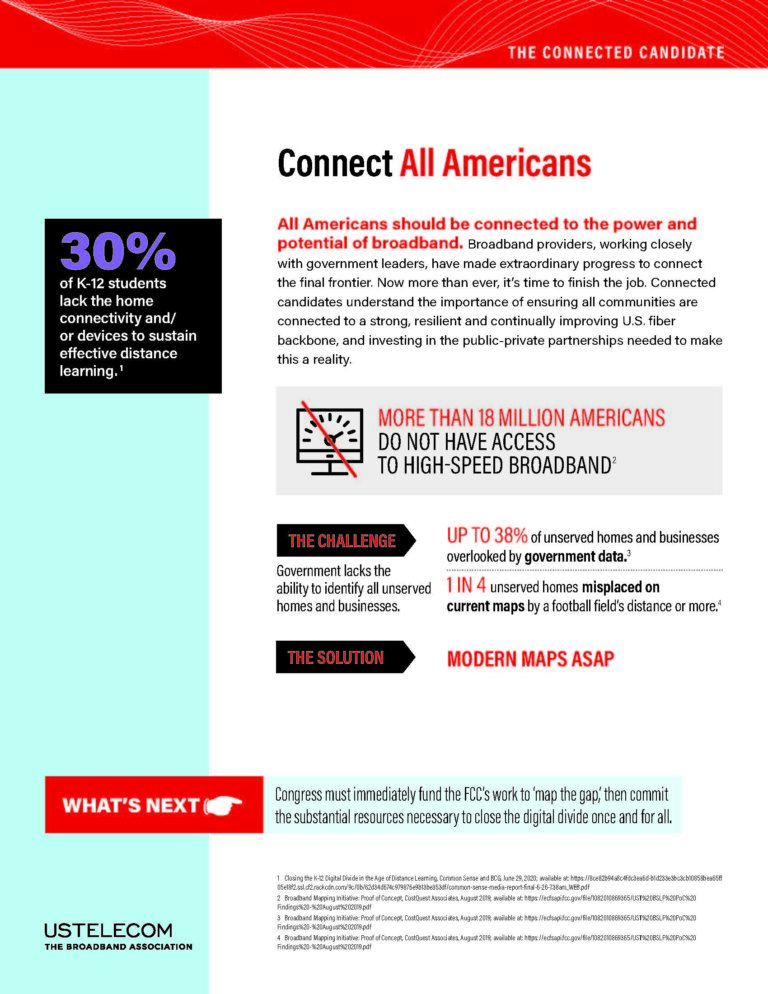 Roadmap To A Connected America: Connect All Americans – USTelecom