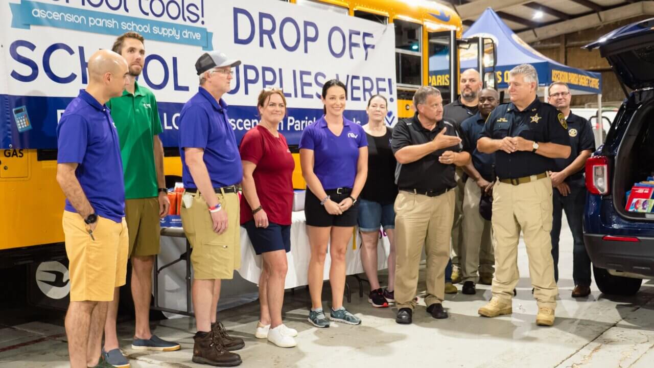 REV Sponsors School Supplies Drive for Louisiana Students – USTelecom